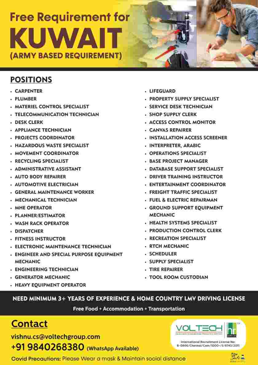 Gulf Vacancies | Saudi, Oman, Kuwait And Qatar