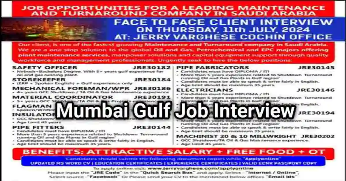 Mumbai: Gulf Interview Turnaround Company